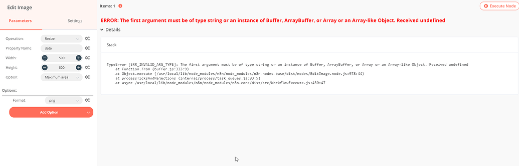 ERROR: The first argument must be of type string or an instance of Buffer, ArrayBuffer, or Array ...