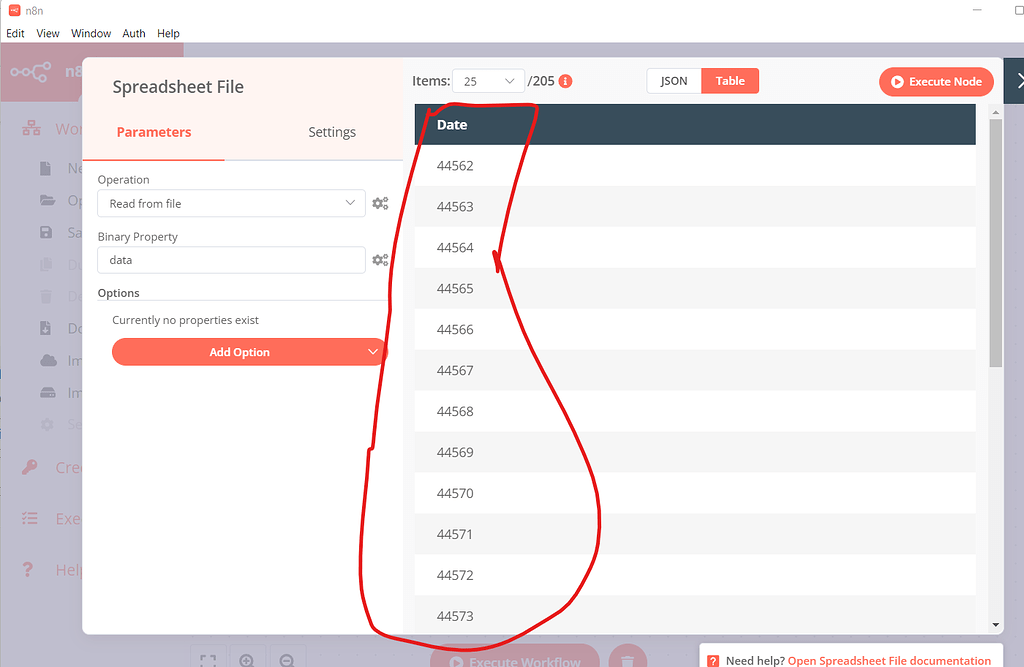 Changed Date To String Format Read Csv File ions N8n