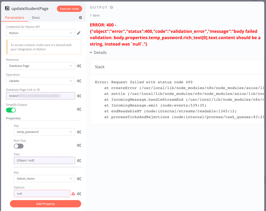 Null value in Notion Node causing Error - Questions - n8n Community
