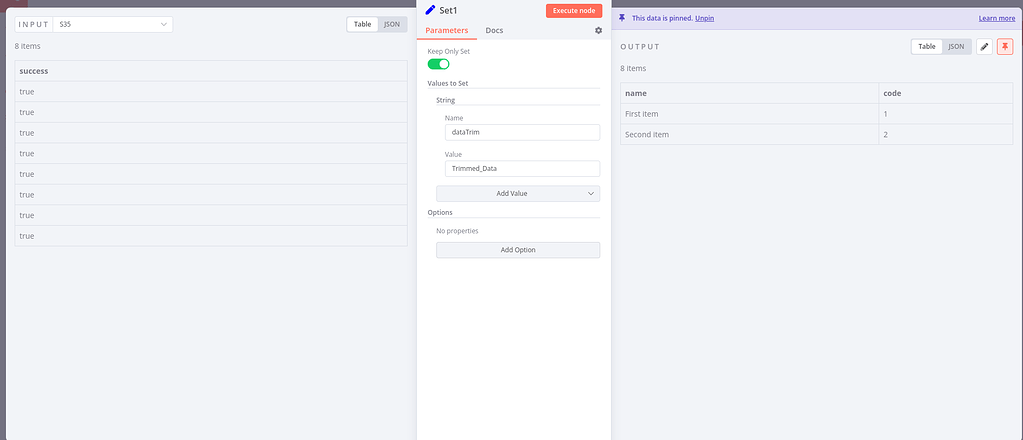 Keep only set/Pinned data does not function as intended - Questions ...