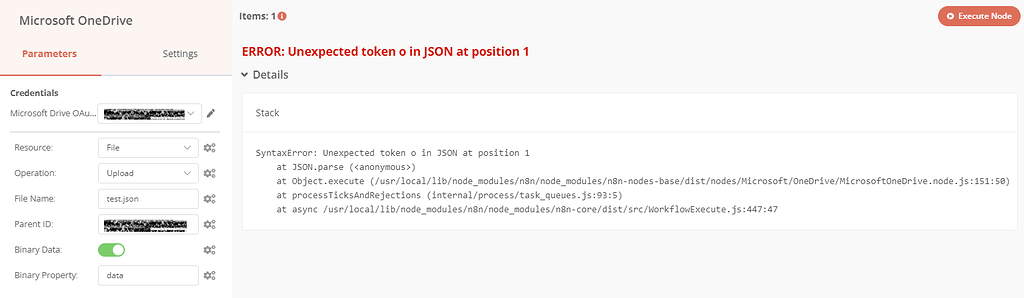 OneDrive file (binary data) upload broken? - Questions - n8n Community