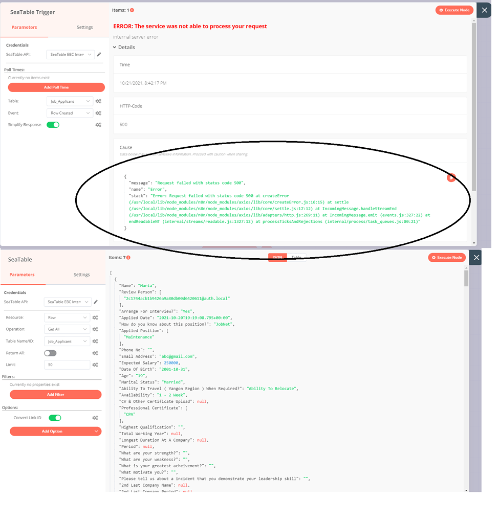 Seatable trigger node - Page 3 - Questions - n8n Community