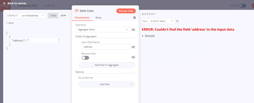 Issue with item list node/workflow question - Questions - n8n Community