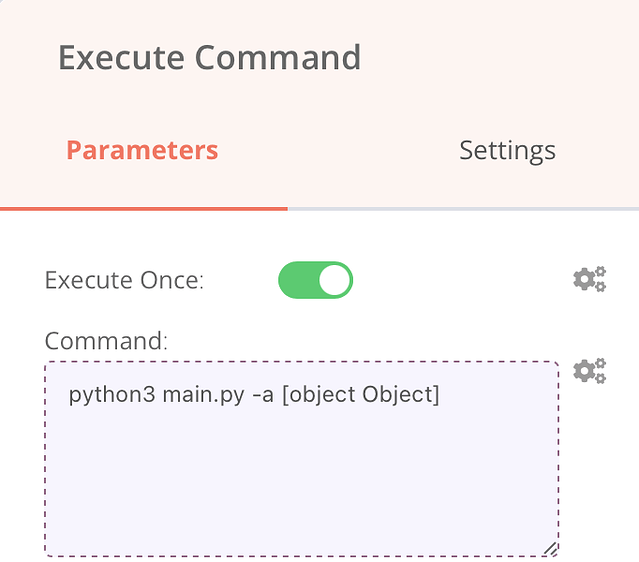 How to pass an entire JSON from a node to Execute command [object Object] - Questions - n8n ...