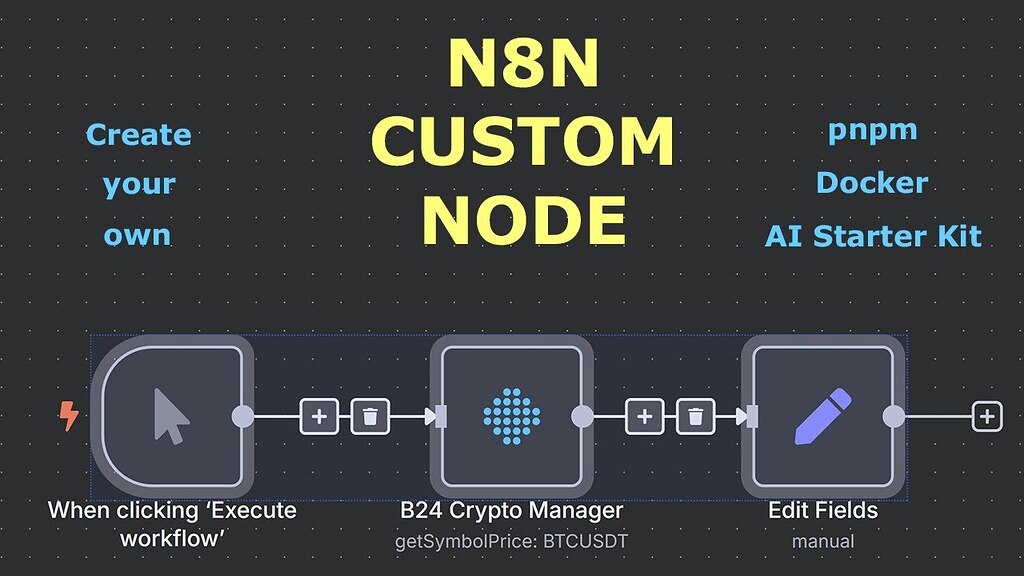 Create your own n8n custom node (pnpm, Docker, AI Starter Kit, Win) - English 🇬🇧 - n8n Community
