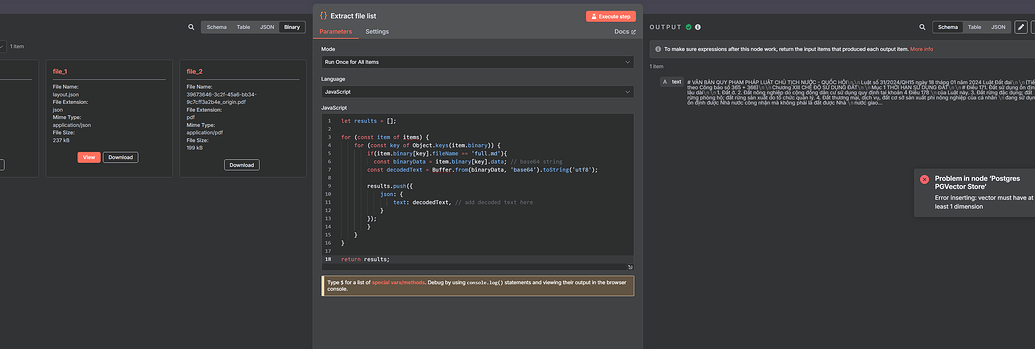 How to fix: Problem in node ‘Postgres PGVector Store‘ - Questions - n8n ...