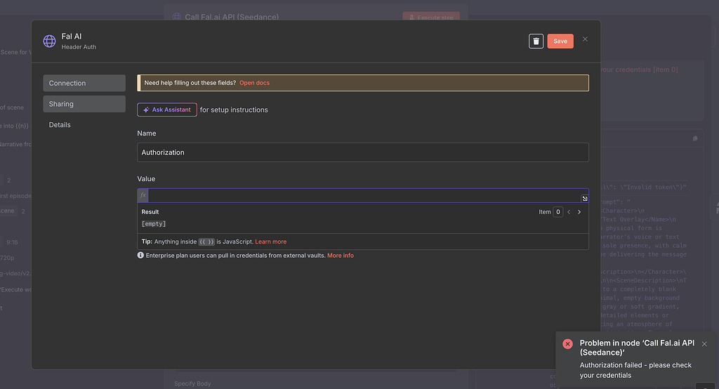 Header Auth Auth Failed Please Check Credentials Questions N8n