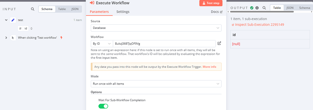Execute Workflow trigger node output - Questions - n8n Community Execute Workflow trigger node output - Questions - n8n Community