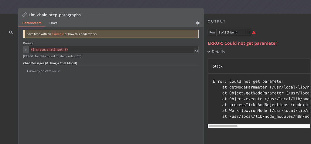 Langchain Execution Error in Production Mode - Questions - n8n Community