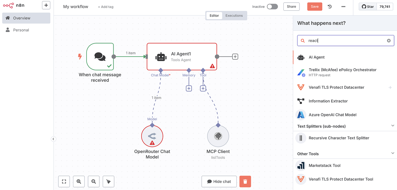 Where can I find the ReAct agent node? - Questions - n8n Community