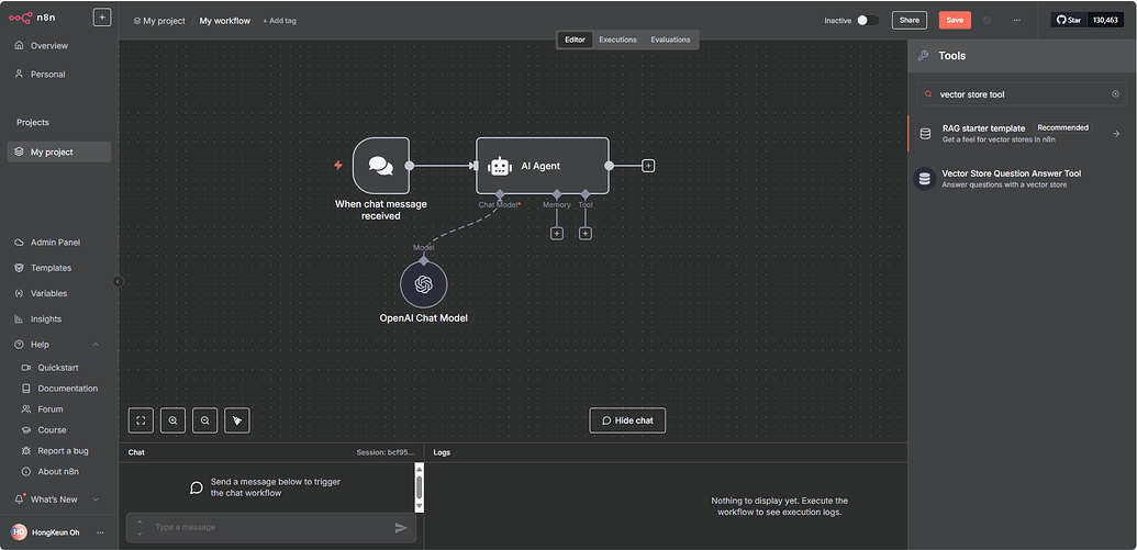 I cannot find 'Vector Store Tool' only shows Vector Store Question Answer Tool - Questions - n8n ...