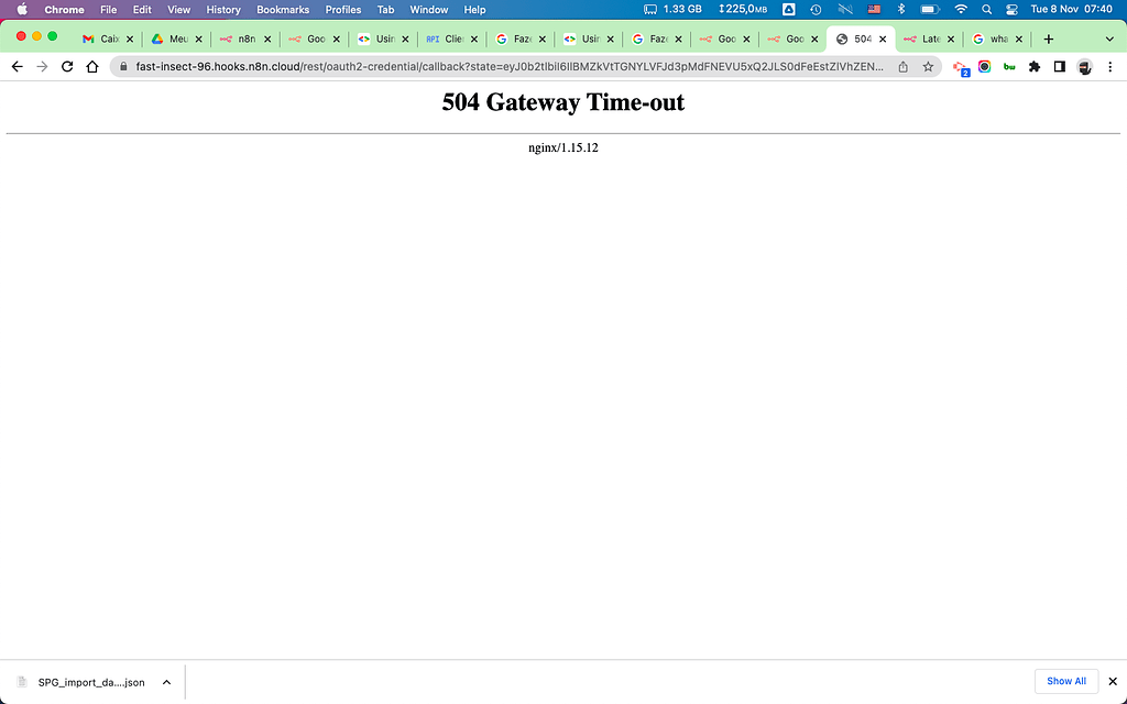 Oauth2 Google Sheet - problem with URI Call back using n8n on my Mac - Questions - n8n Community