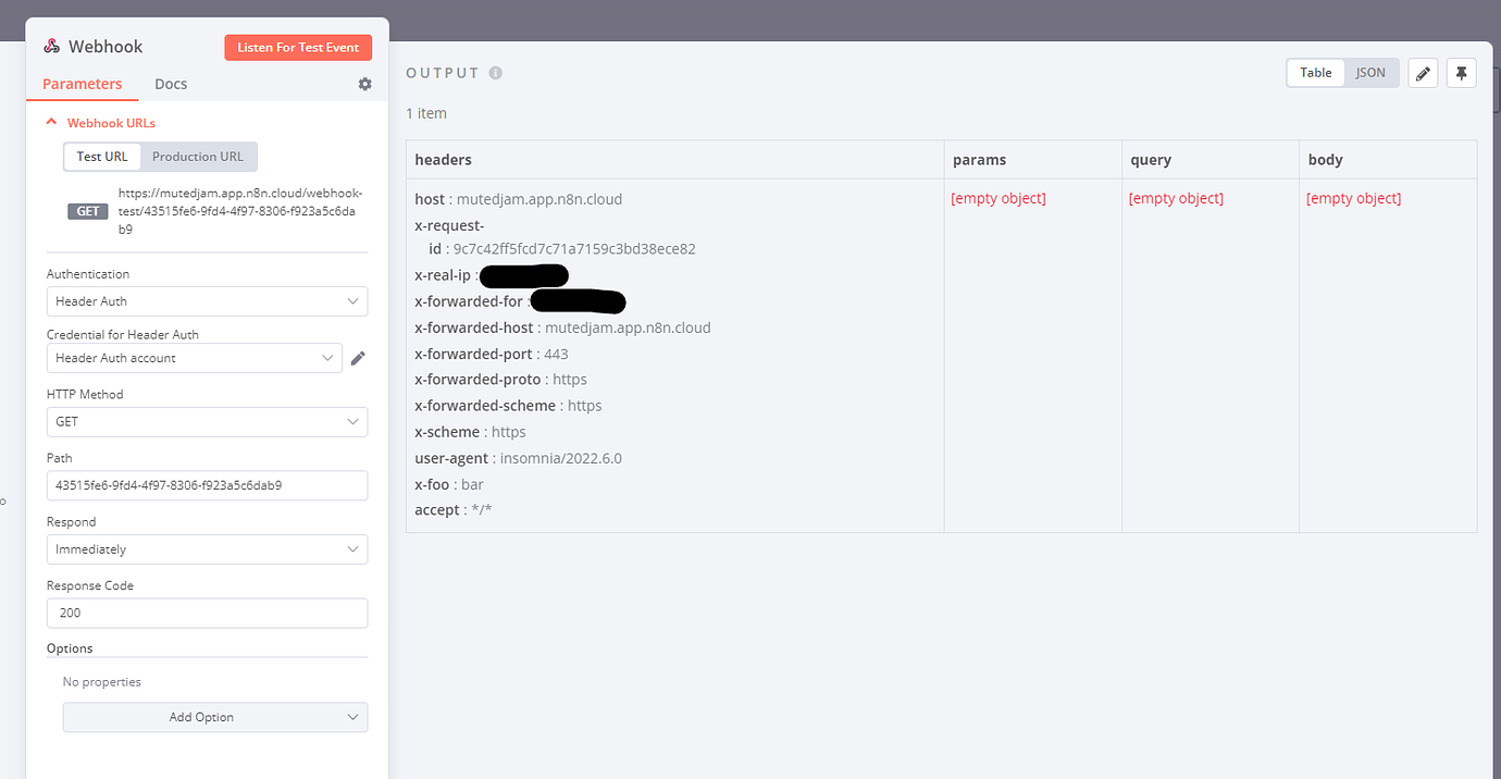 Header authentication in webhook - Questions - n8n Community