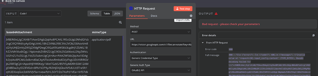 N8n - Google Cloud Vision API (OCR) + Email Trigger Imap - Questions - n8n Community