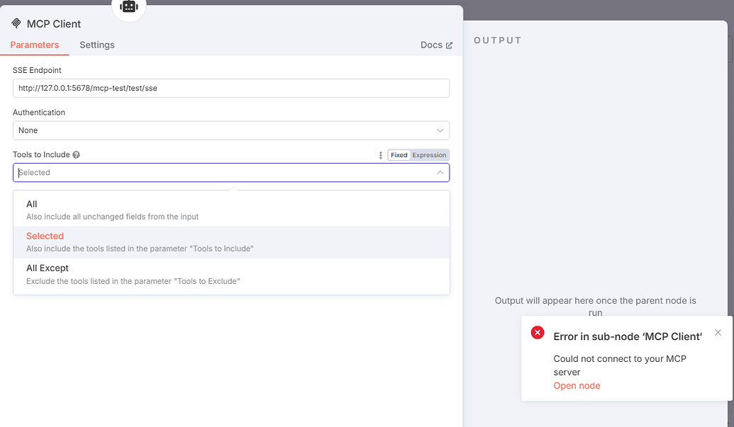 N8n - mcp client tool - Questions - n8n Community