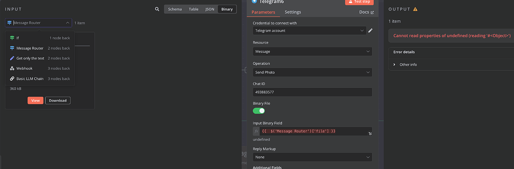 Get file field from Message router if the webhook is before a merge node - Questions - n8n Community