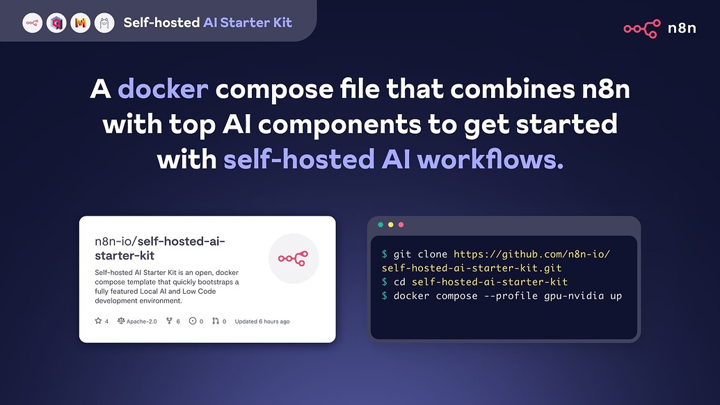 Share Your Creations: Introducing the Self-hosted AI Starter Kit! 🚀 ...