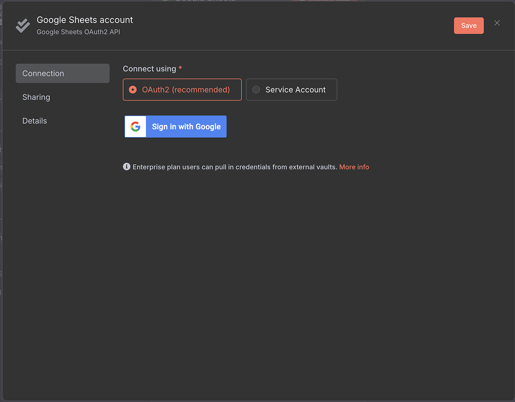 Unable to connect Google sheets - Questions - n8n Community