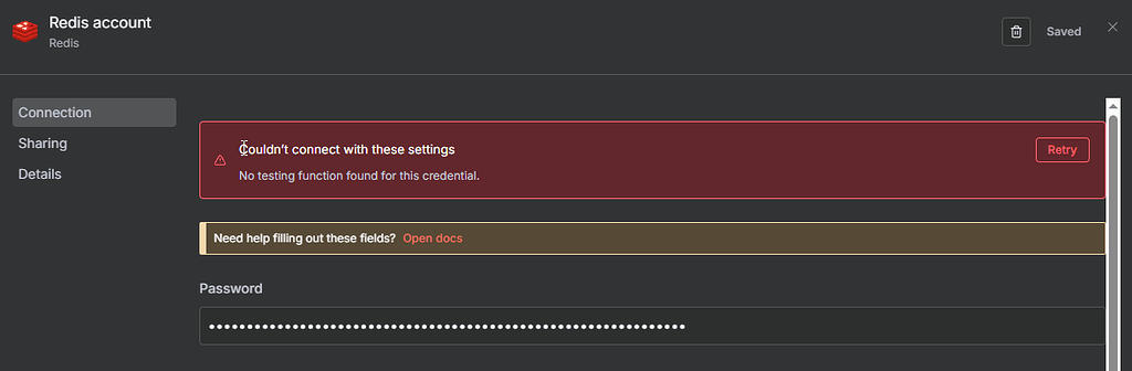 Problem connecting Redis Credentials - Questions - n8n Community