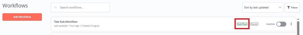 Show Sub-Workflow Indicator in Workflow List - Feature Requests - n8n Community