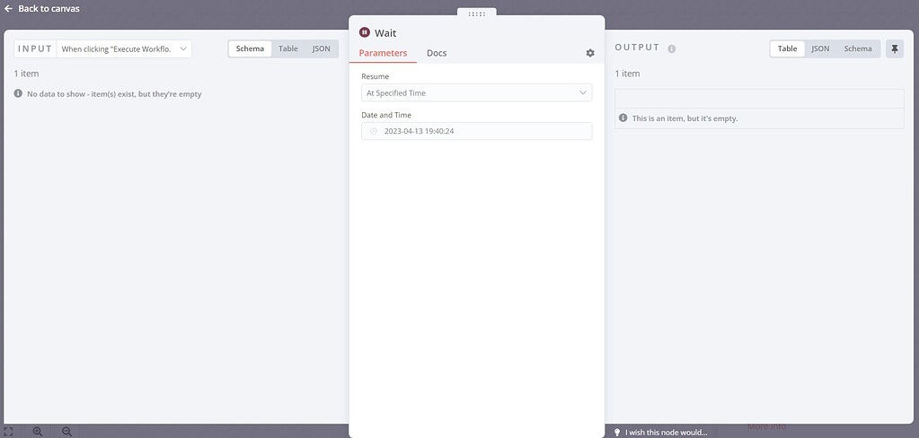 Node Wait scheduling execution for 3 hours after selected time - Questions - n8n Community