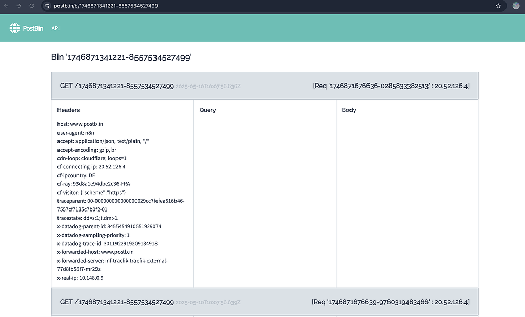 First workflow tutorial - Post bin format - Questions - n8n Community