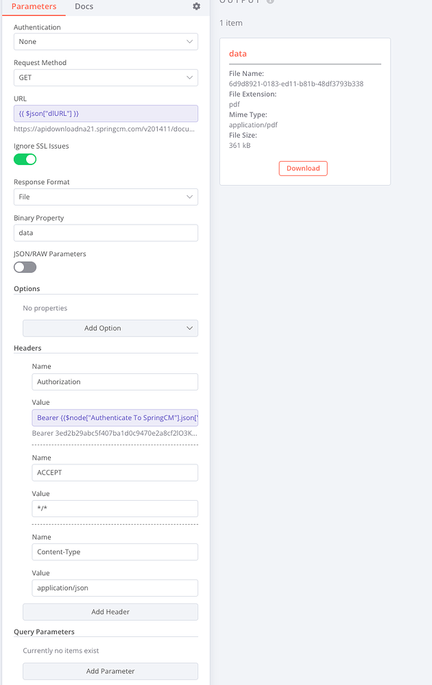 Issue when downloading a PDF with HTTP Request - Questions - n8n Community