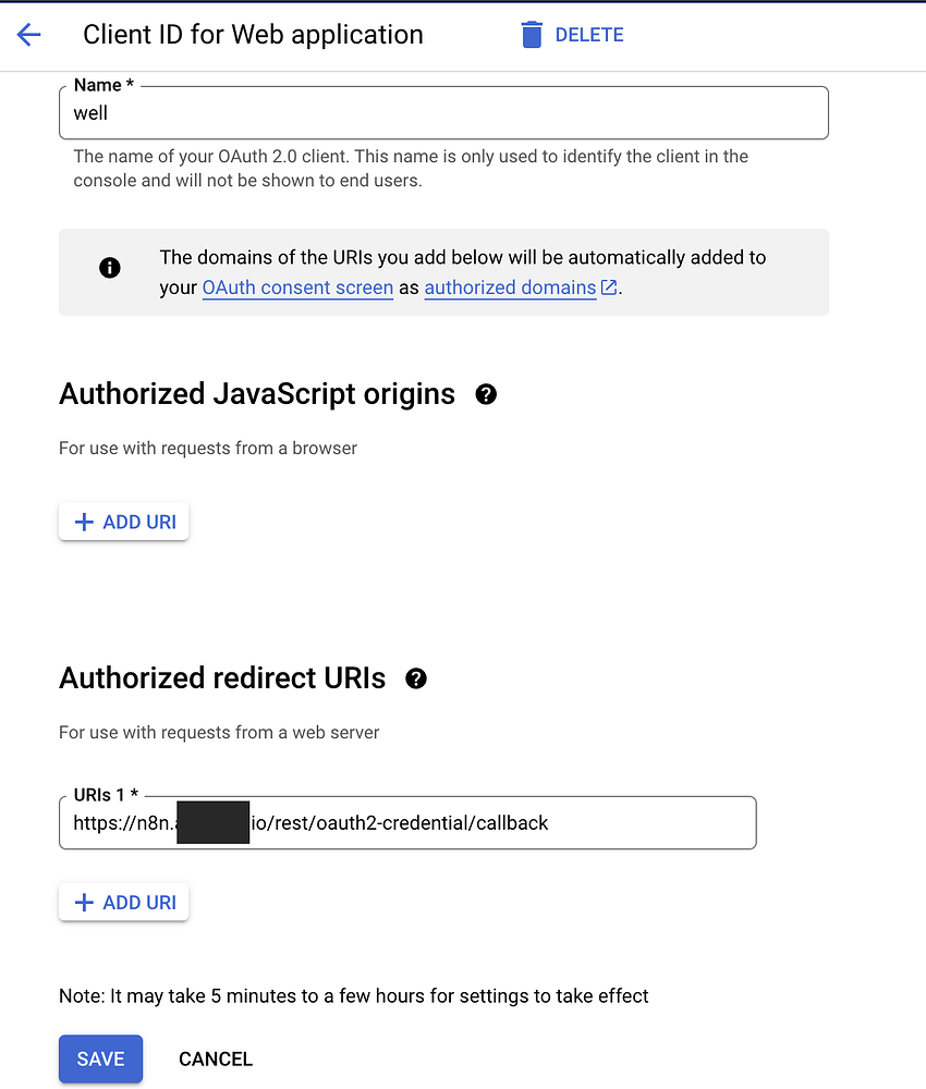 OAuth Redirect URL without https fail Access blocked: Authorization Error - Questions - n8n ...