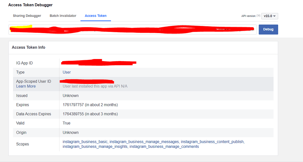 Valid Facebook Graph Access Token fails with a 400 Bad Request error - Questions - n8n Community
