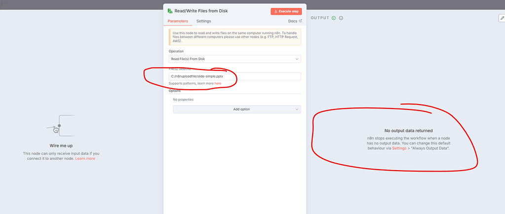 Help: Read File from Local Drive in Self-Hosted n8n using node "Read/write files from disk ...