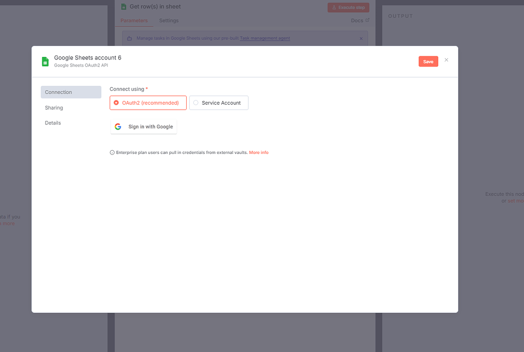 Cannot connect to google sheet - Questions - n8n Community