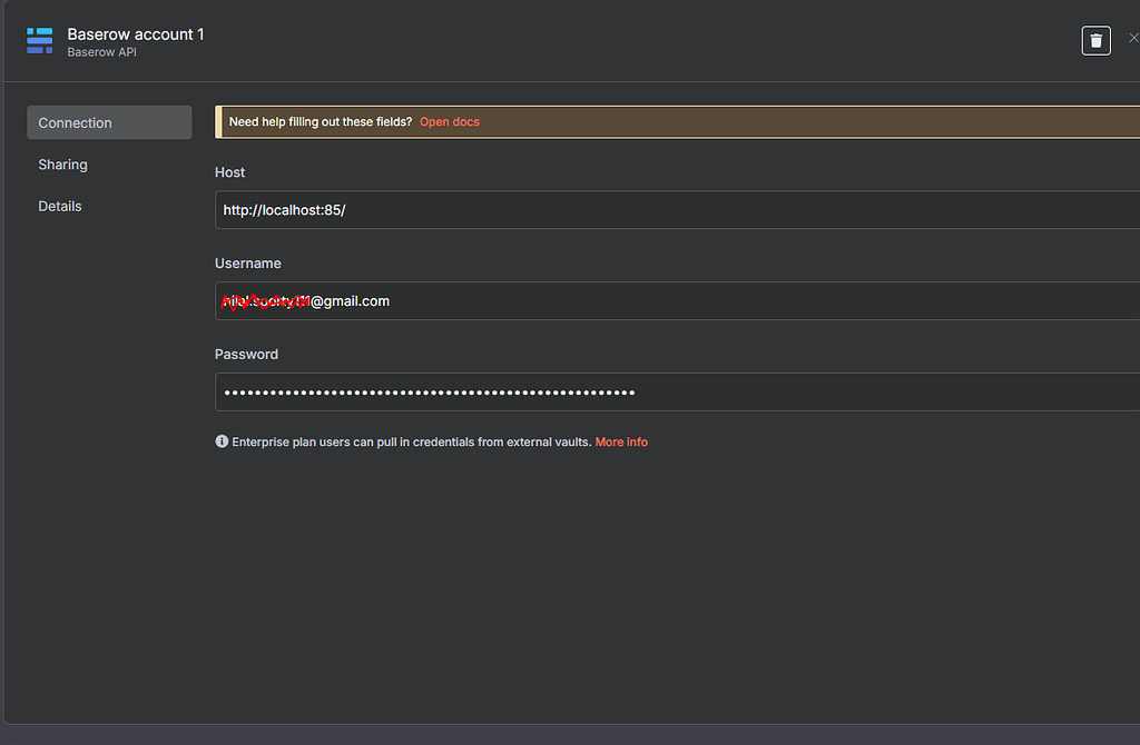 Unable to Connect Baserow Credentials with N8n - Questions - n8n Community