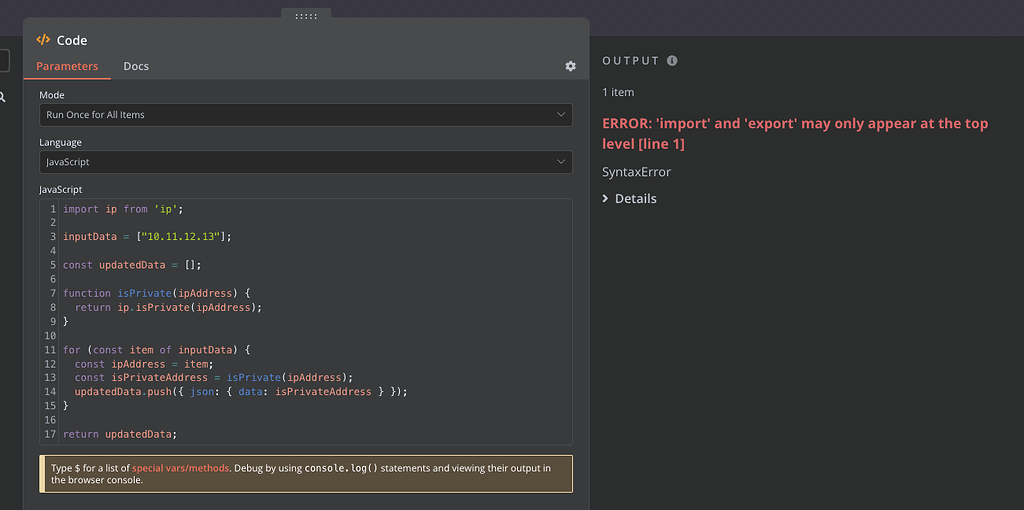 Can't use 'require package' in custom function after updating to 1.20.0 - Questions - n8n Community
