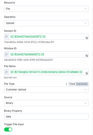 How to upload google drive file using airtop node? - Questions - n8n Community