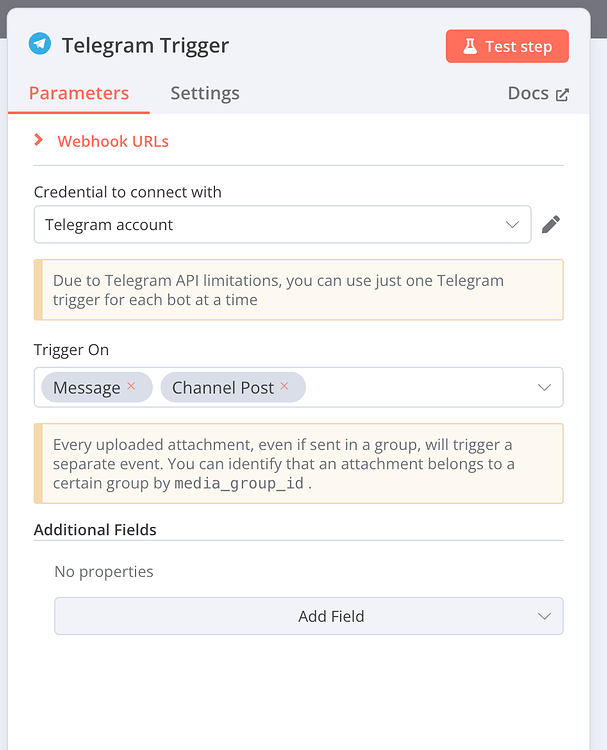 Telegram Bot to n8n workflow trigger - Questions - n8n Community