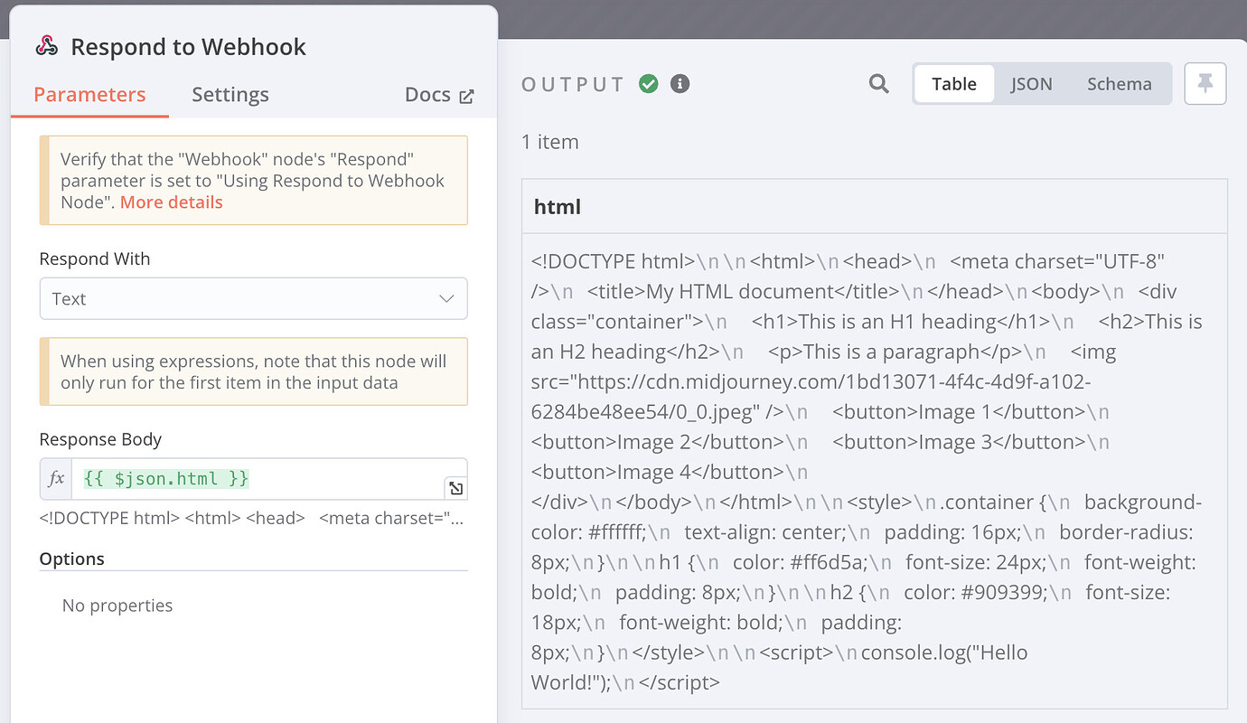 Display an HTML page (or Form) - Questions - n8n Community