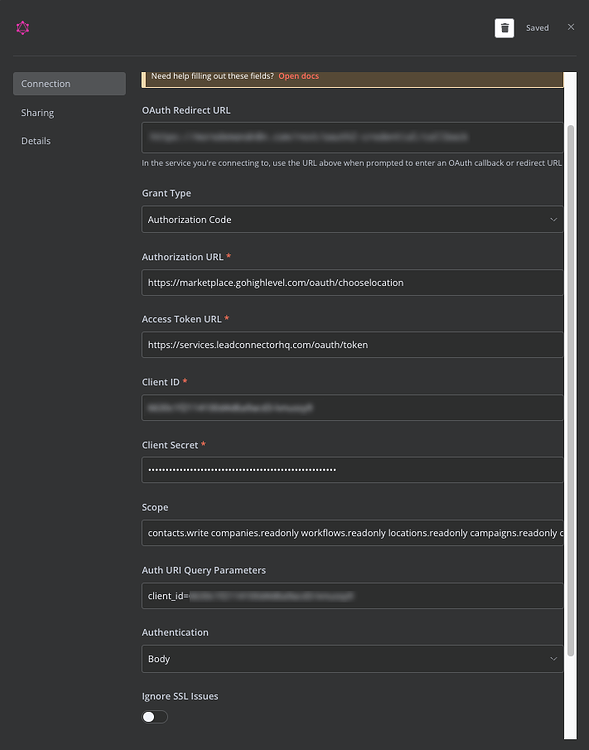 Highlevel Oauth2 Error Unprocessable Entity Questions N8n