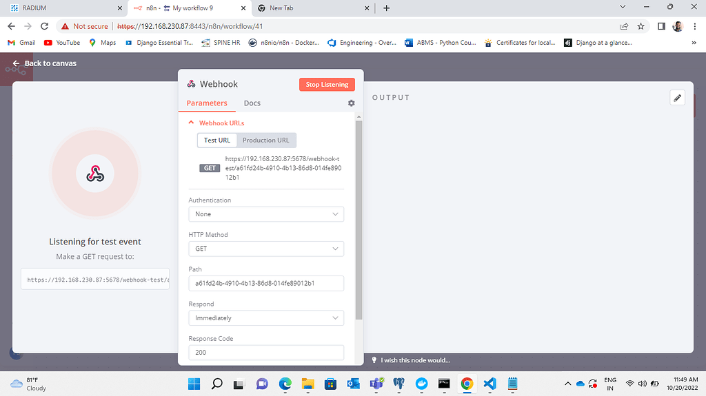 How to change port of webhook node in n8n - Questions - n8n Community