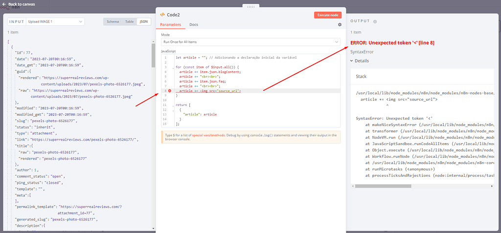 SOMEONE HELP ME - How do I fix this code - Questions - n8n Community