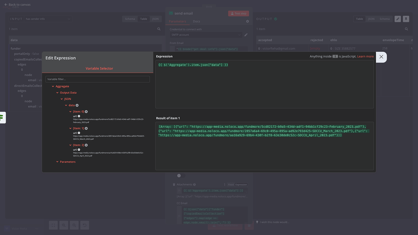 How to download multiple files and attach all of them in a single email - Questions - n8n