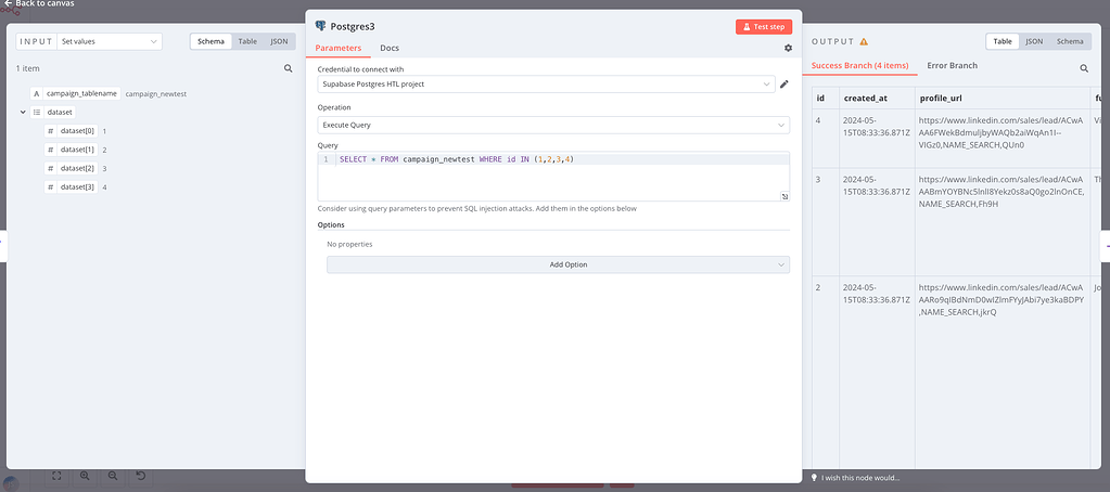 Postgres node: Execute query with query parameters is not working - Questions - n8n Community