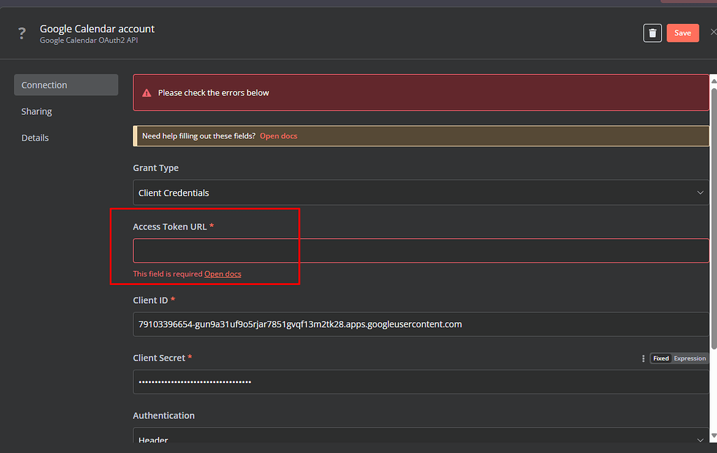 Google credentials - Questions - n8n Community