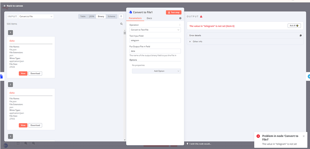 How to send message to telegram - Questions - n8n Community