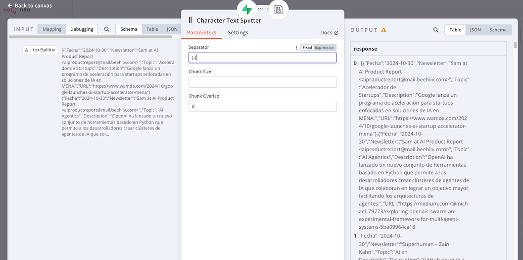 How to use Character Text Splitter - Questions - n8n Community