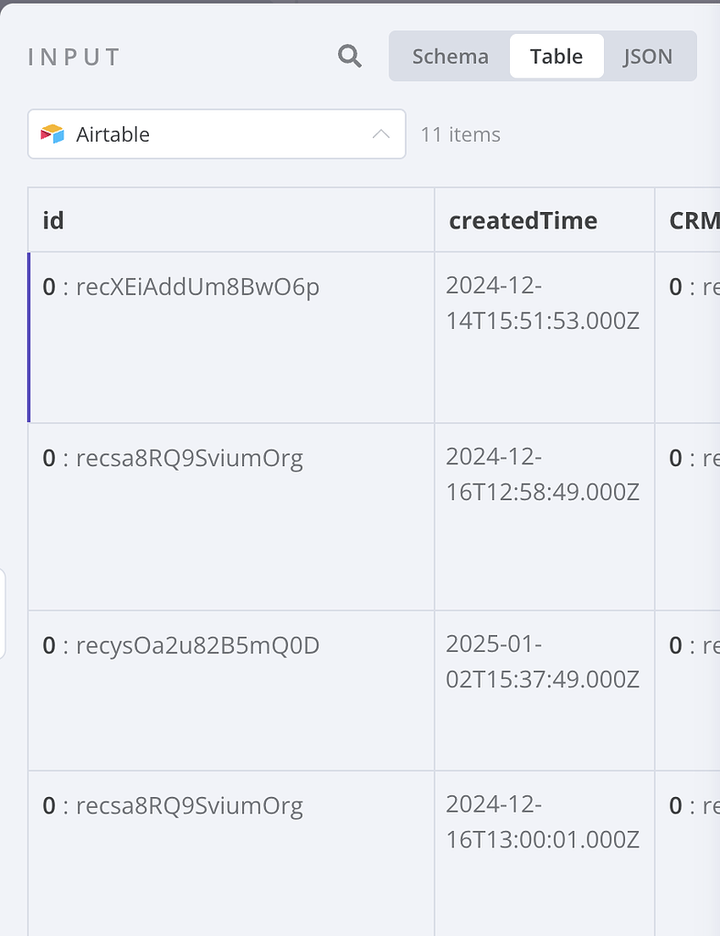 Airtable - Search node returning wrong Record ID but everything else right (can't update records ...