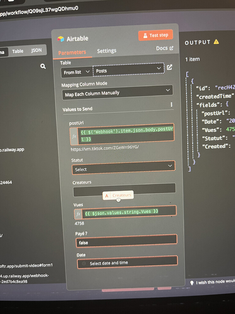 How Can I Send Data To A Field In Airtable That Is Linked To Another