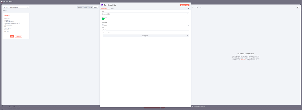 Read from binary file - read from text file? - Questions - n8n