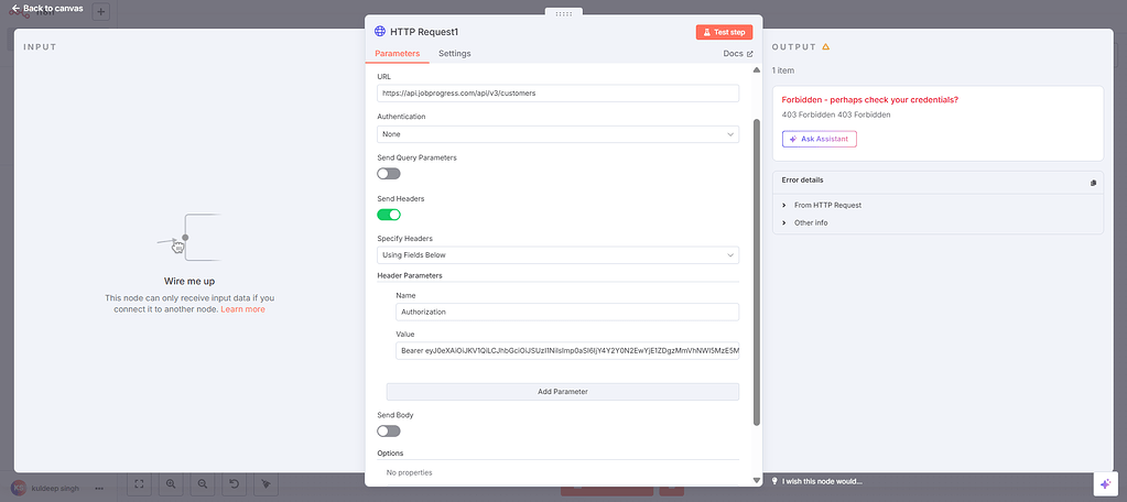 Http node error - Questions - n8n Community