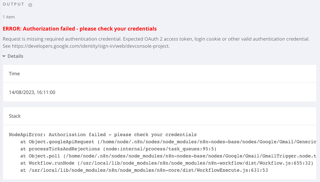 Gmail Authorization failed after updating to version 1.2.1 - Questions - n8n Community