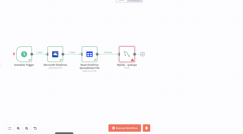 Onedrive Excel Import Into Mysql Database Questions N8n Community 